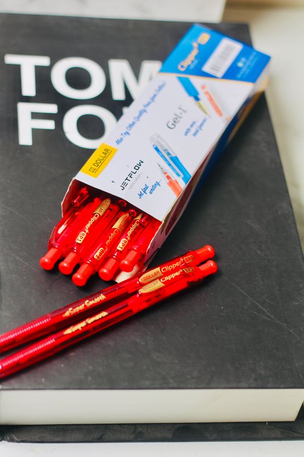 Ball Pen (CLIPPER) Red/Black/Blue – Crafting Bundles